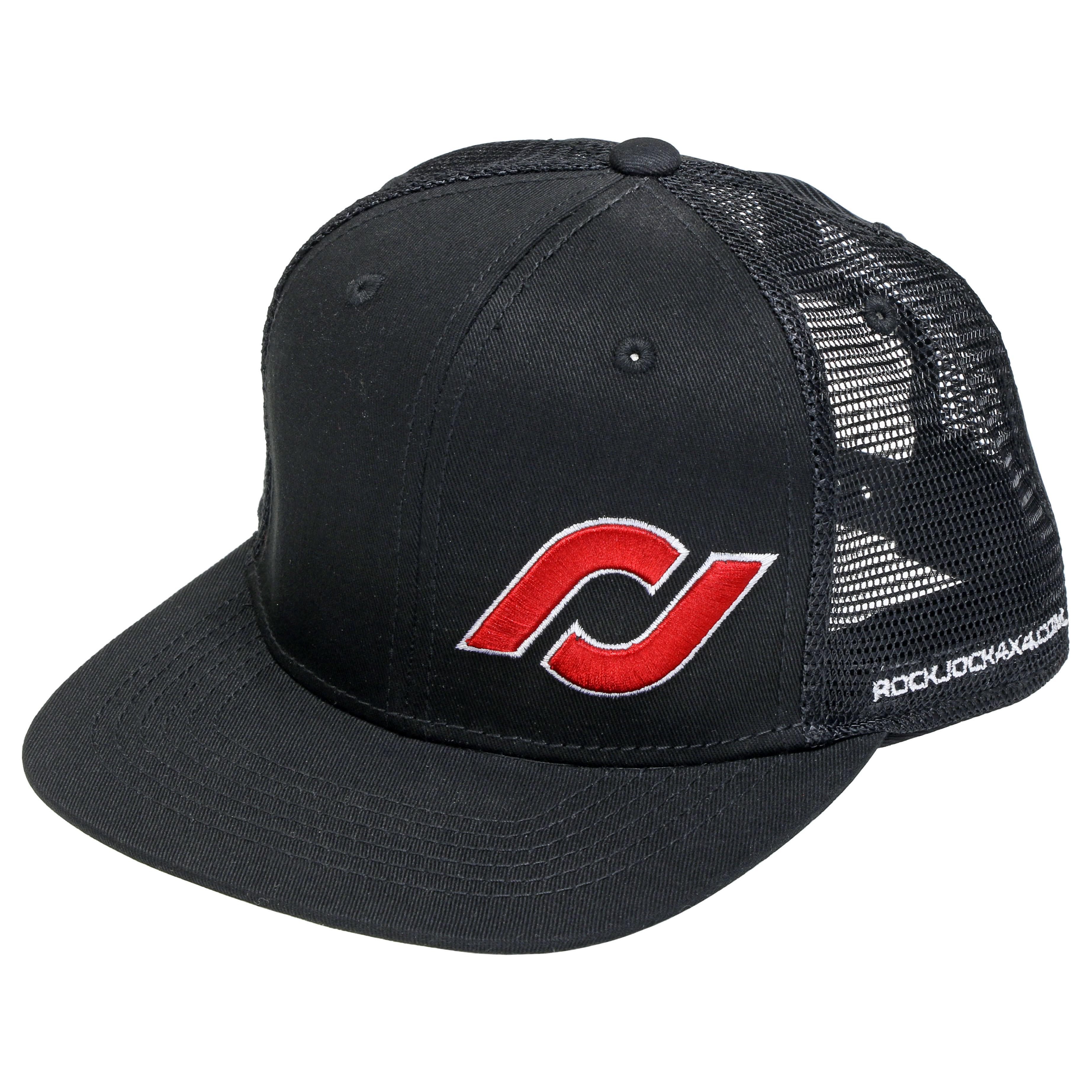 RJ-715000-1 - RockJock Hat (Black w/ Embroidered RJ Logo, Mesh Back ...