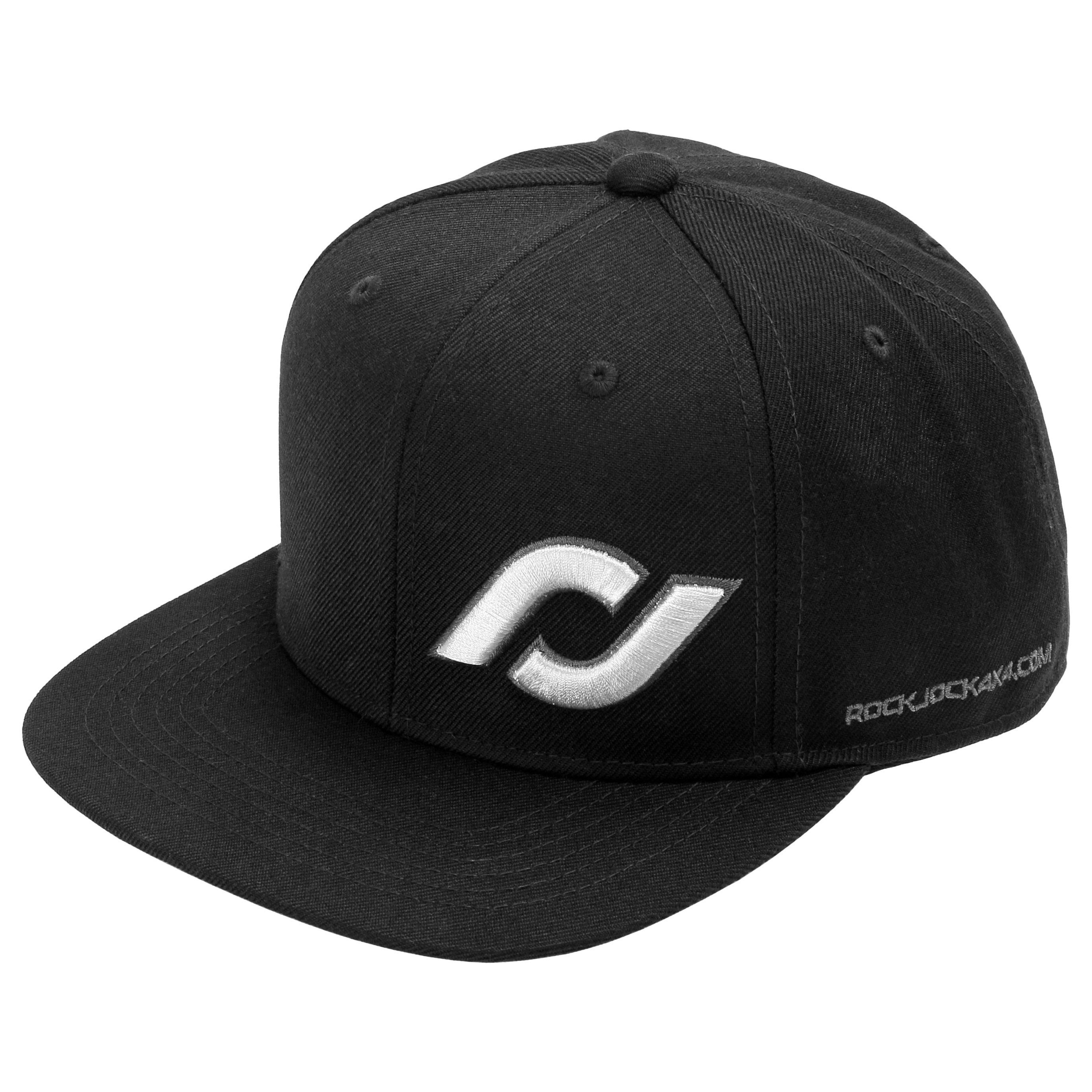 RJ-715004-1 - RockJock Hat (Black w/ Embroidered RJ Logo, Fitted Closed ...