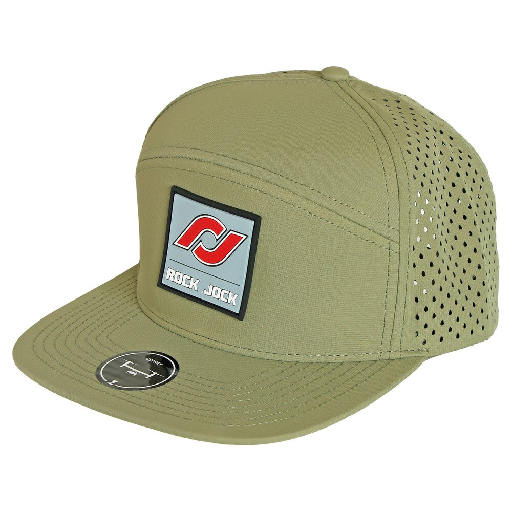 RJ-715005-1 - RockJock Hat (Green w/ Rubber RJ Patch, Perforated Back ...
